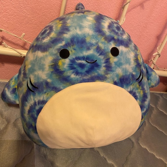Squishmallows | Toys | Blue Tiedye Shark Squishmallow | Poshmark
